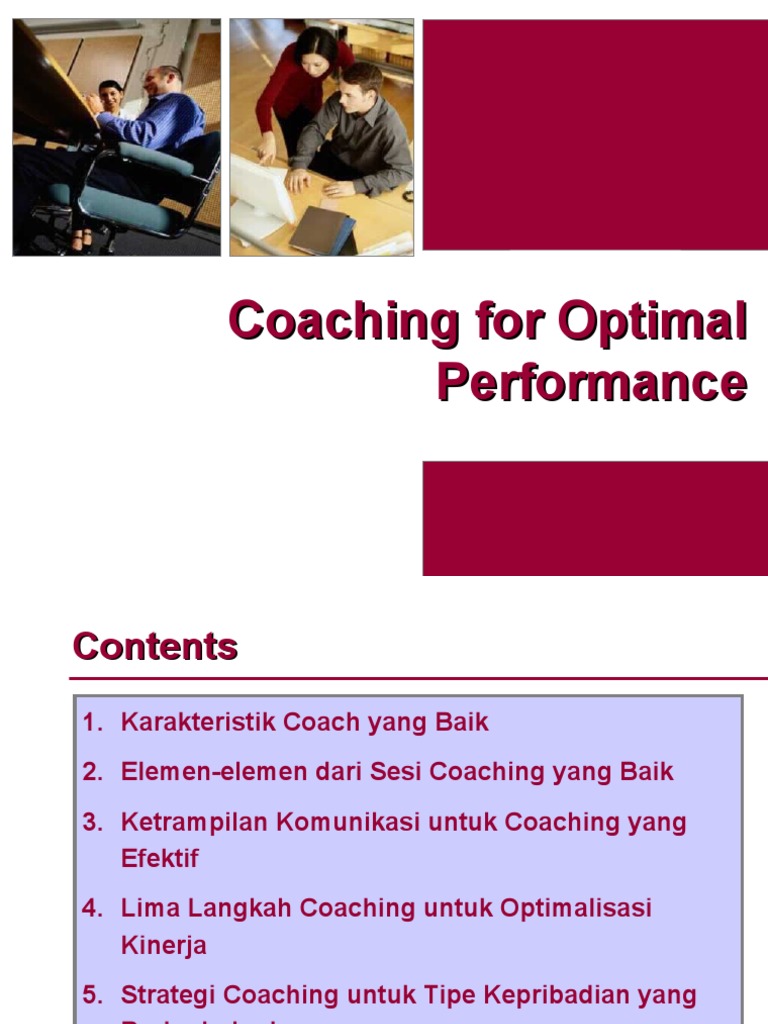 Coaching For Optimal Performance | PDF