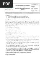 Medical Equipment PPM Checklist | PDF | Refrigerator | Nature