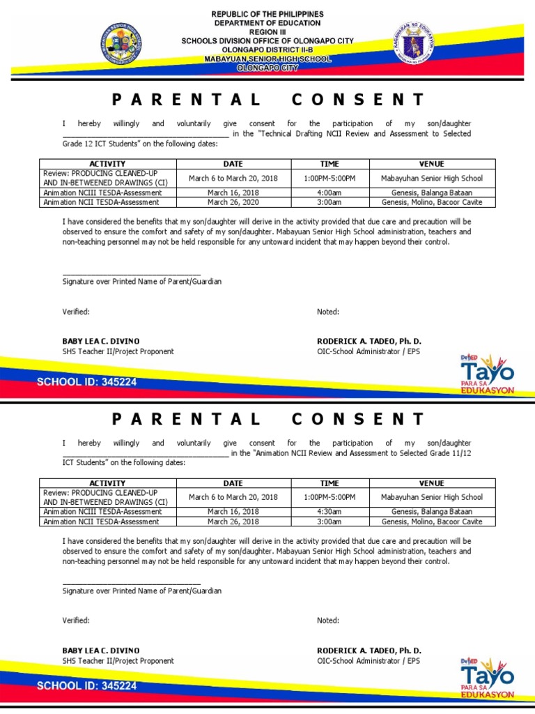 Parent Consent | PDF