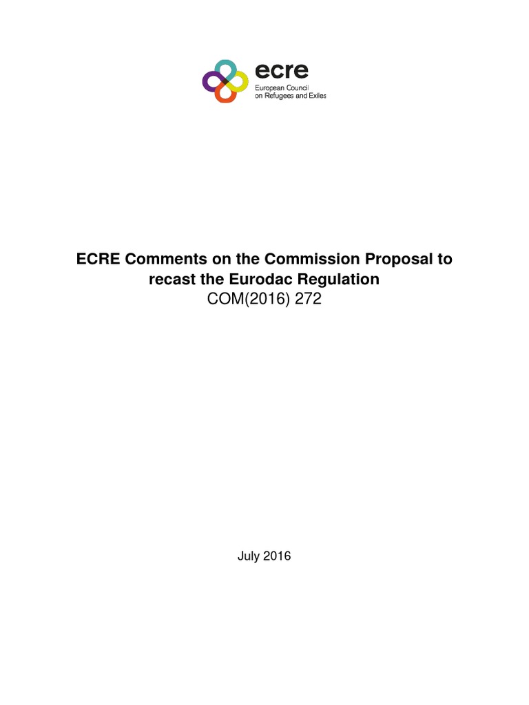 ECRE Analysis of Eurodac Regulation Proposal | PDF | Information ...