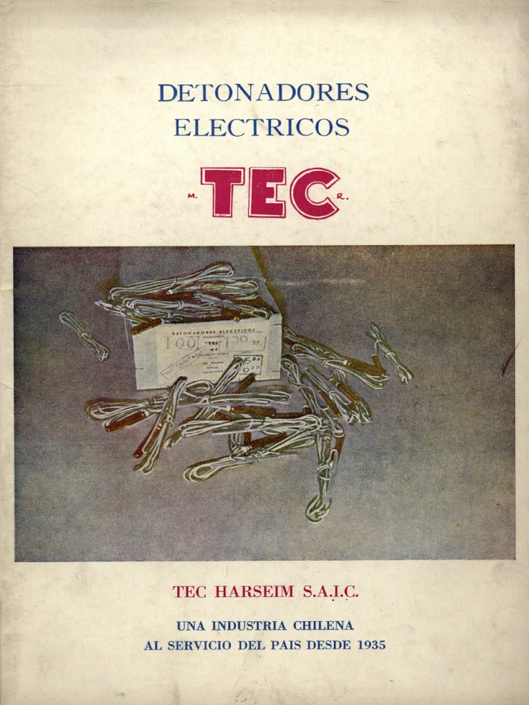 Características de Detonadores Eléctricos | PDF | Corriente eléctrica ...