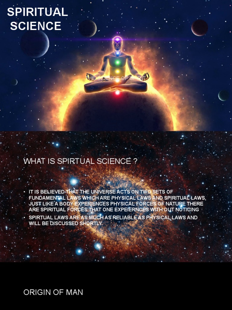 Spiritual Science: The Science of Spirit | PDF