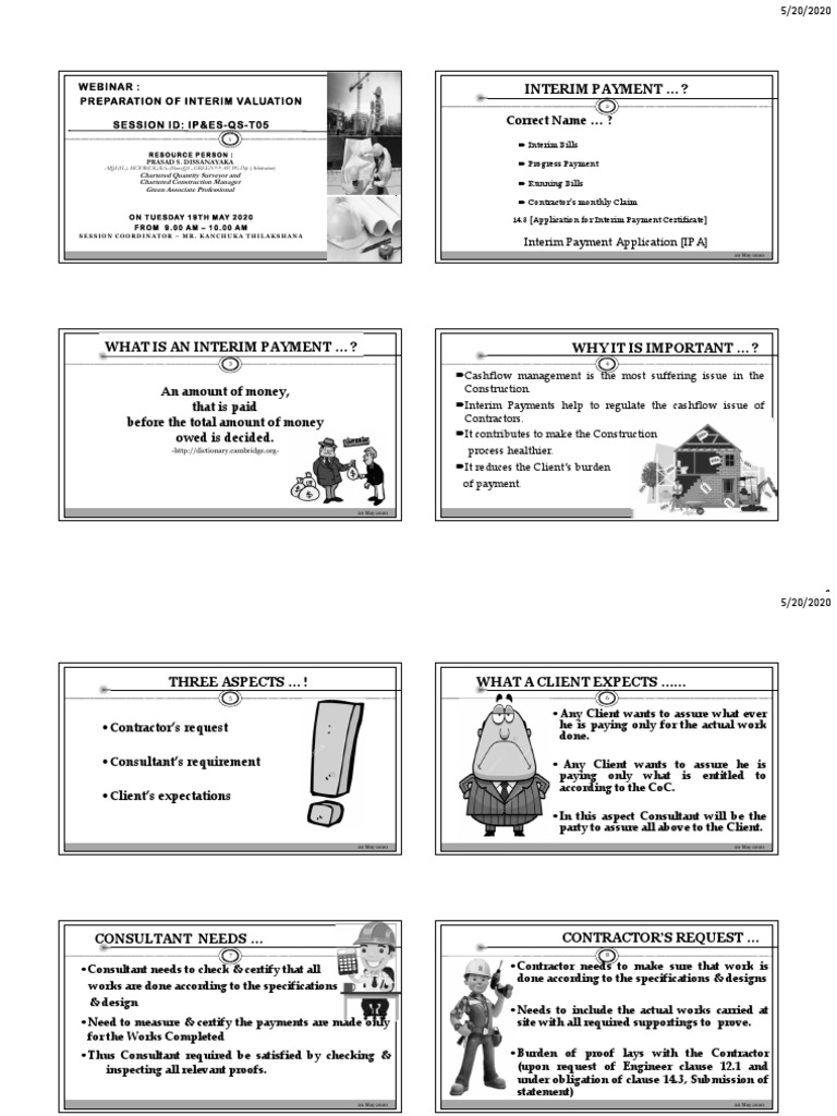 Interim Payment ? Correct Name ?: Webinar: Preparation O F Interim ...
