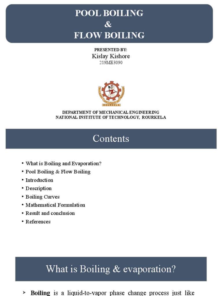 Pool vs Flow Boiling Explained | PDF | Science & Mathematics ...