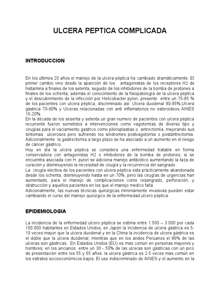 C8-Ulcera Peptica - Yamil | PDF | Endoscopia | Medicina CLINICA