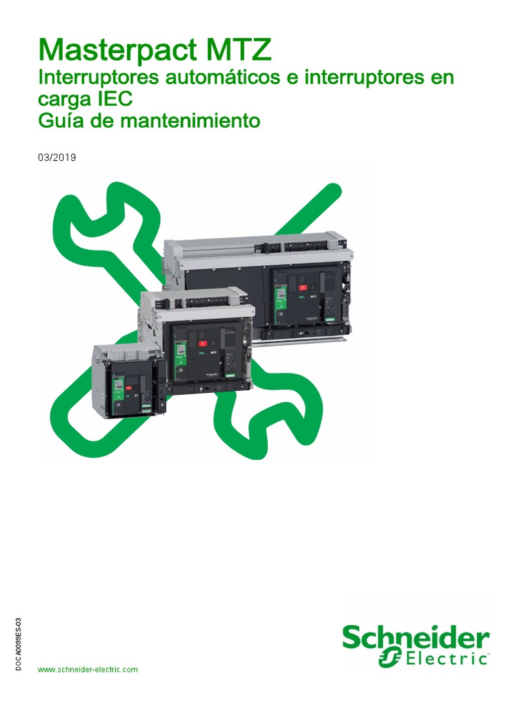 Masterpact Mantenimiento PDF | PDF | Ingeniería de confiabilidad ...