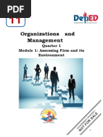 Grade 12 Organization and Management Week 1-3 | PDF | Goal | Human ...