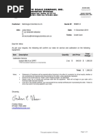 Paint Batch Certificate | PDF