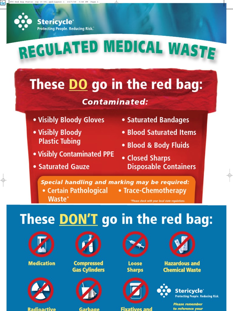 Red Bag Waste Disposal Guidelines | PDF | Pollution | Waste