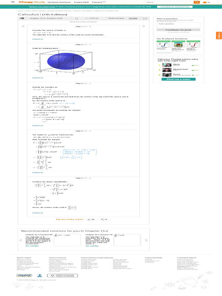 Calculus: (7th Edition) | PDF