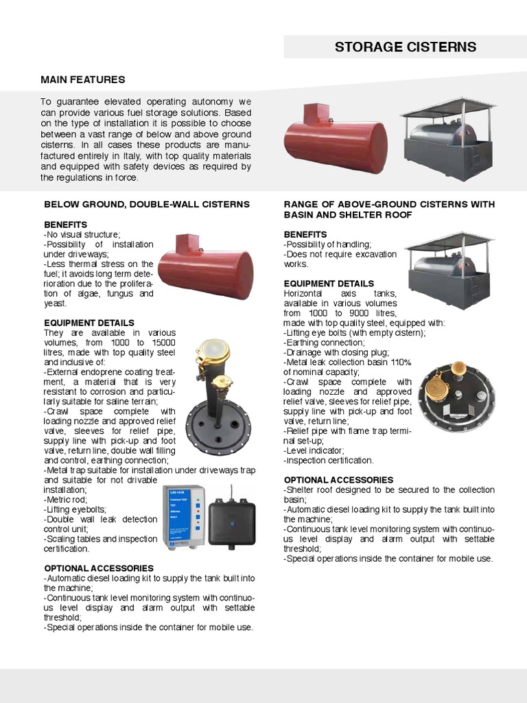 An Overview of Fuel Storage Cistern Options for Above-Ground and Below ...