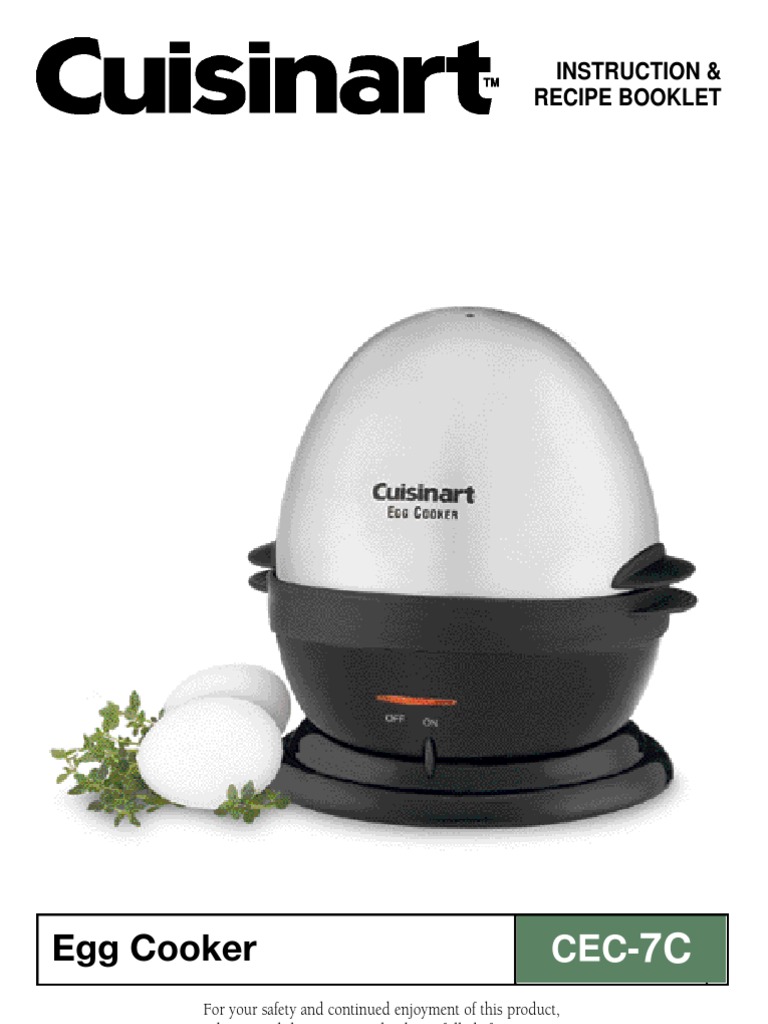 Egg Cooker: Instruction & Recipe Booklet | PDF | Egg As Food | Kitchen ...