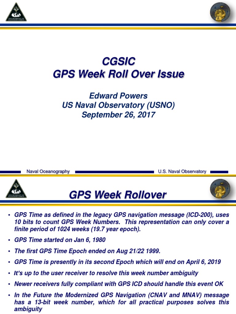 GPS Week Rollover | PDF | Science & Mathematics