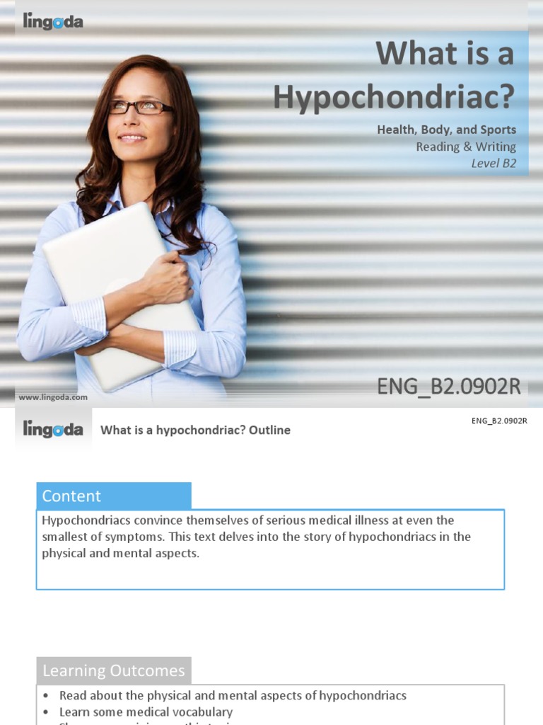 ENG - B2.0902R What Is A Hypochondriac | PDF | Psychopathology | Mental ...