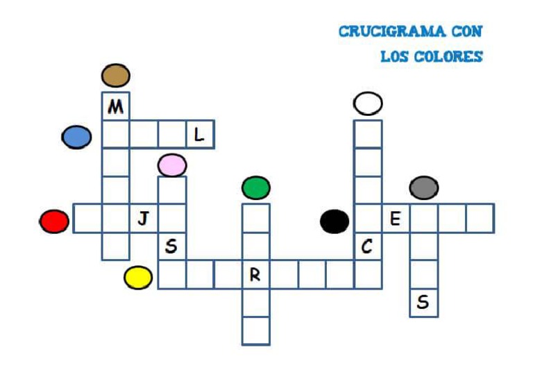 Crucigramas Con Los Colores PDF | PDF