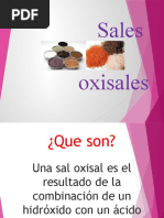 Sales Oxisales Básicas | PDF | Ácido | Ion