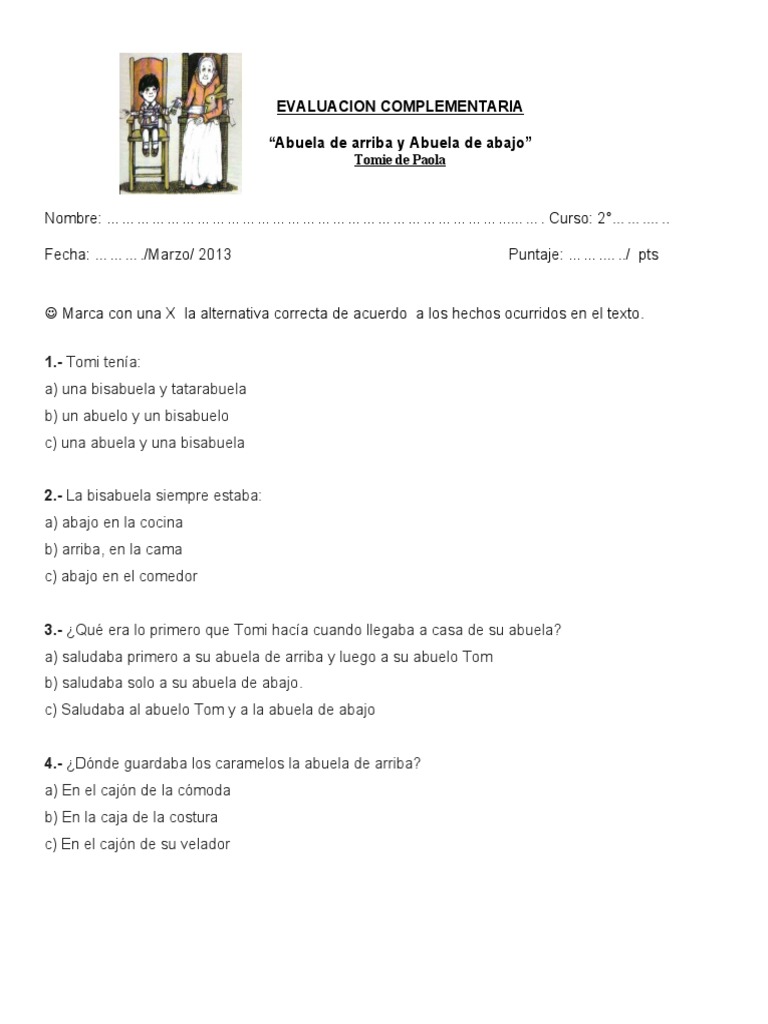 Abuela de Arriba y Abuela de Abajo | PDF