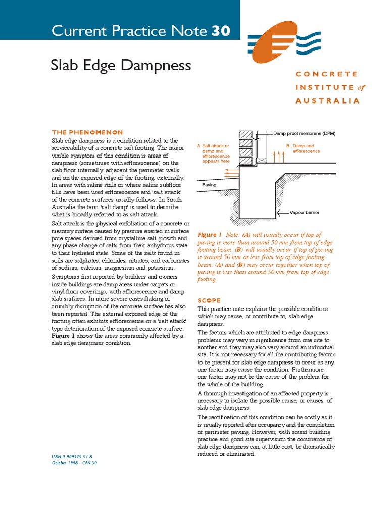 Slab Edge Dampness PDF | PDF | Concrete | Soil Mechanics