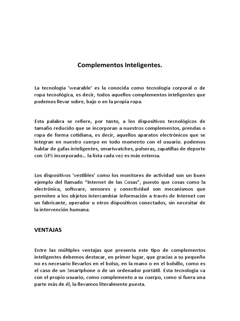 Complementos Inteligentes | PDF