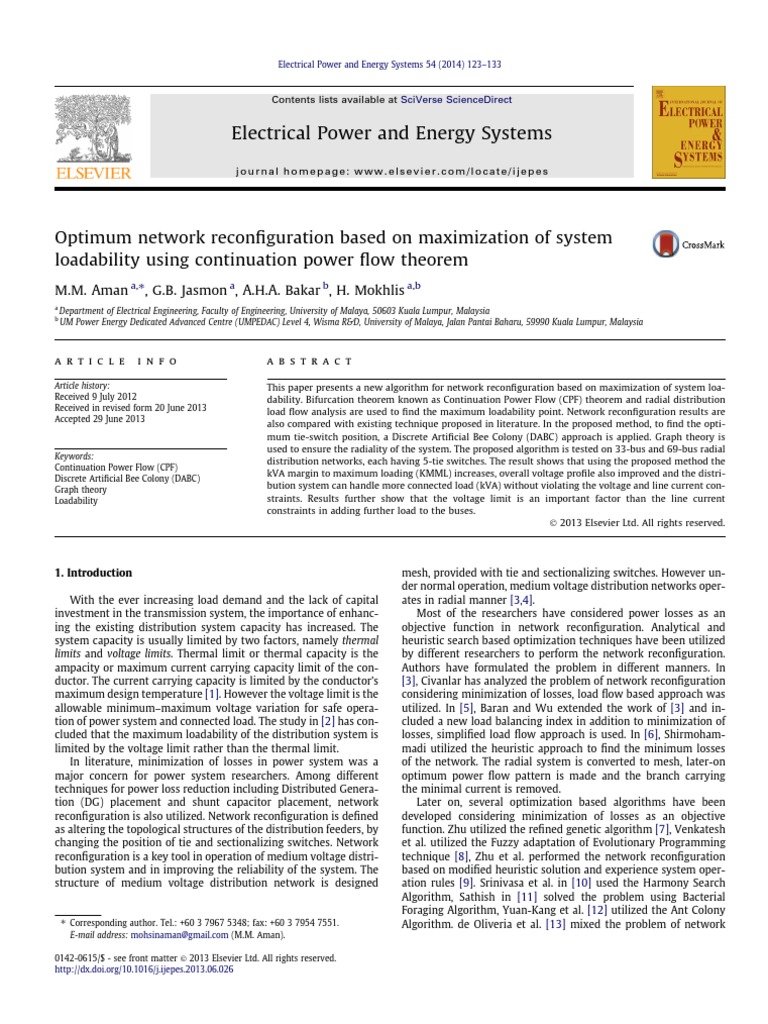 Optimum Network Reconfiguration Based On PDF | PDF | Vertex (Graph ...