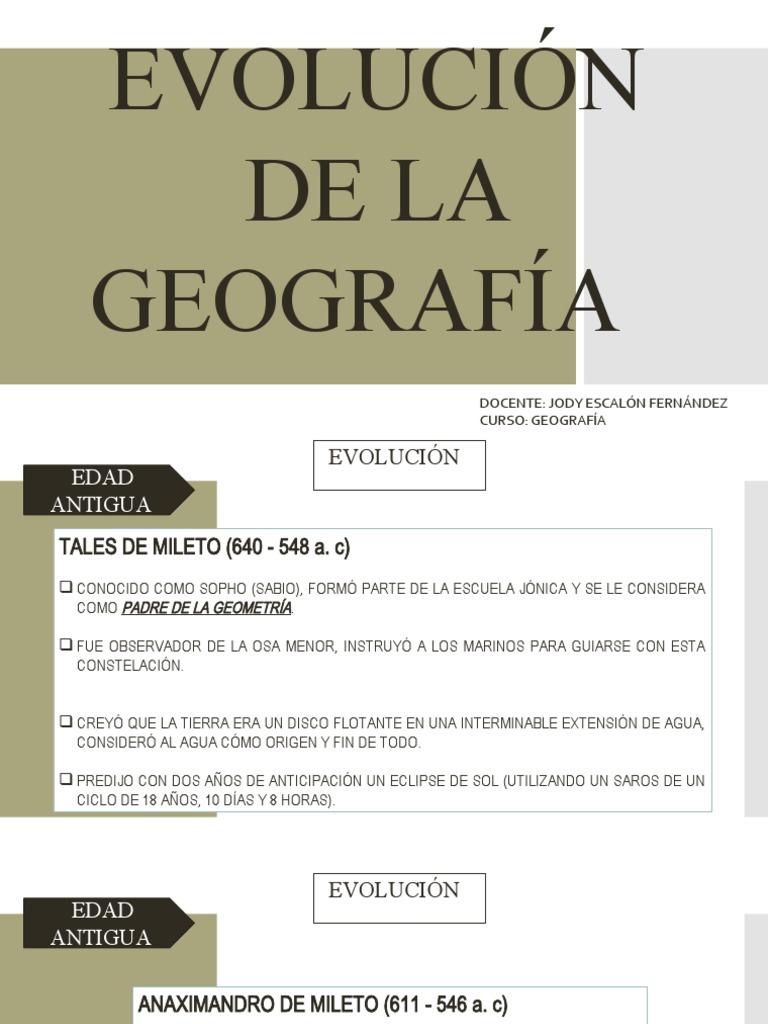 Evolución De La Geografía Pdf Tierra Astronomía Antigua