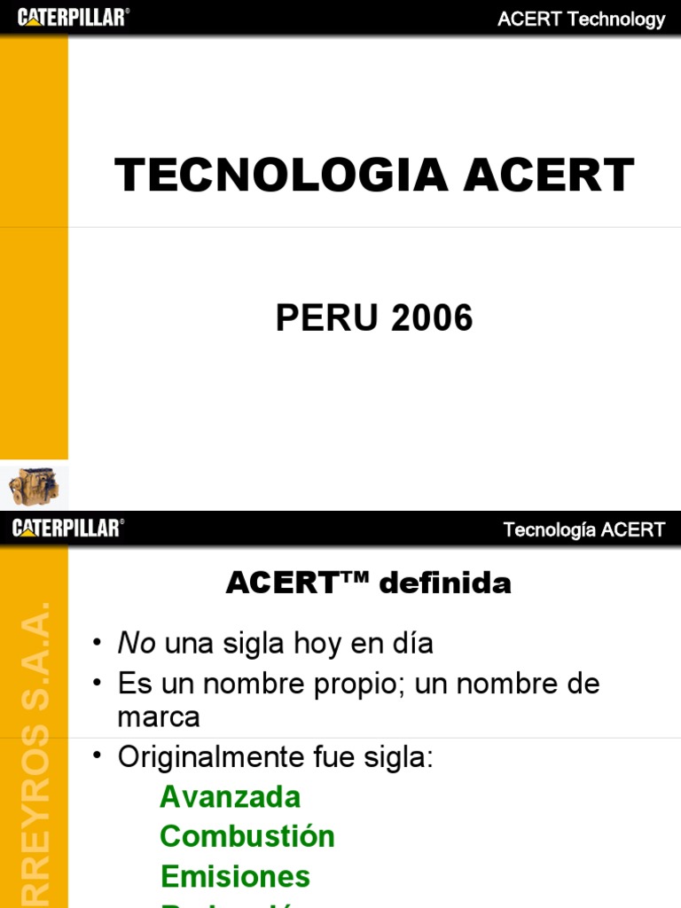 Acert Curso Ferreyros | PDF | Turbocompresor | Camión