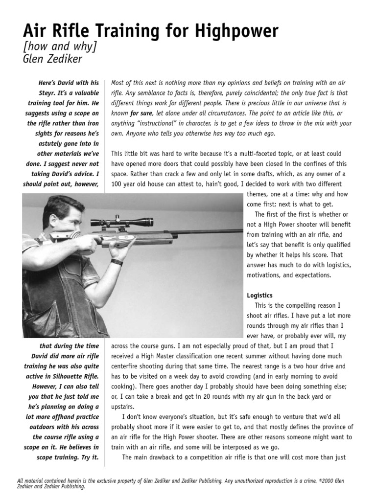 Air - Rifle - Training One | PDF | Rifle | Military Technology