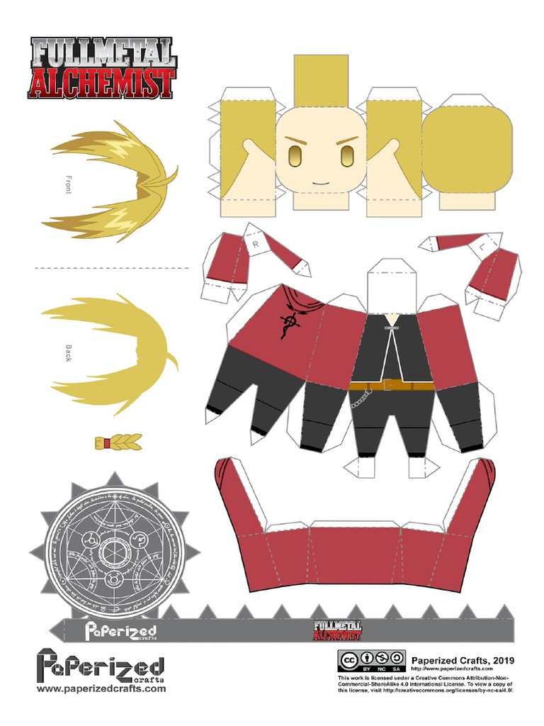 Fullmetal Alchemist - Edward Elric Papercraft | PDF
