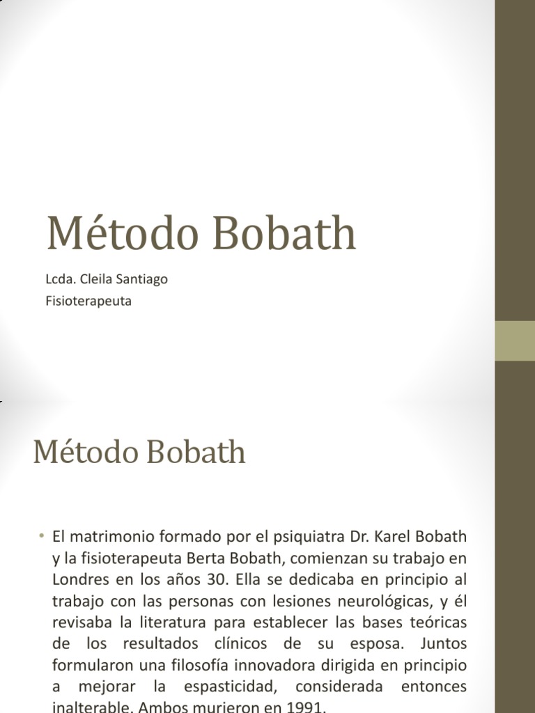Método Bobath PDF | PDF | Medicina | Medicina CLINICA