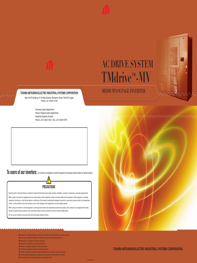 Tmdrive - MV: Ac Drive System | PDF | Power Inverter | Electric Motor