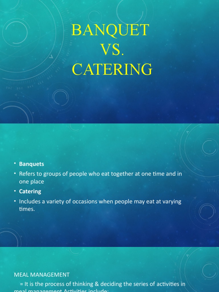 BANQUET | PDF | Meal | Menu