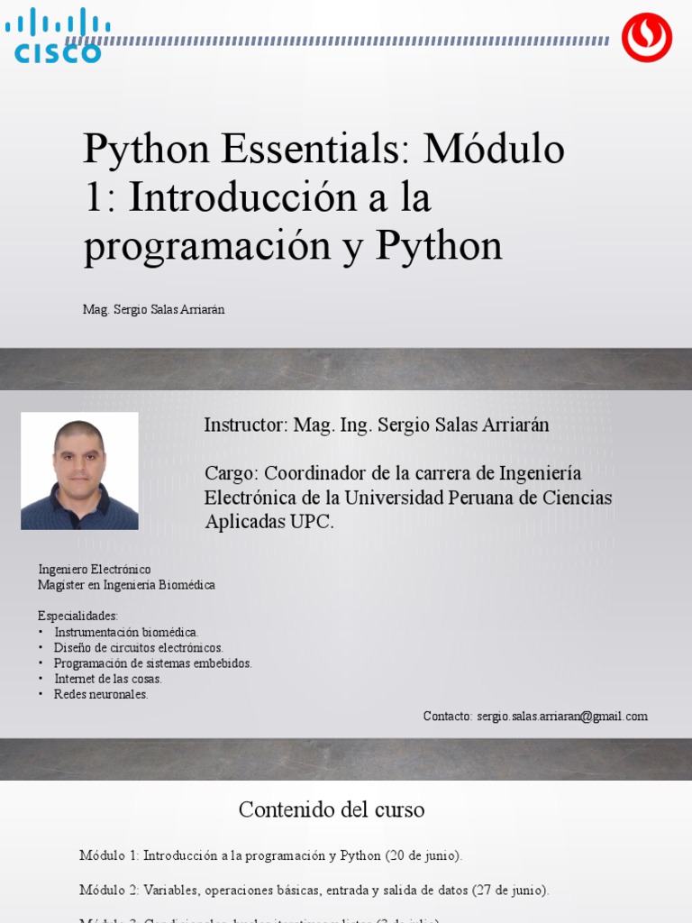Python Essentials | PDF | Lenguaje de programación | Python (lenguaje de programación)