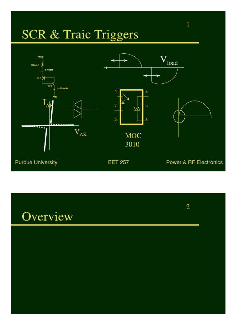 30-SCR Triac Triggers PDF | PDF | Diode | Electronics