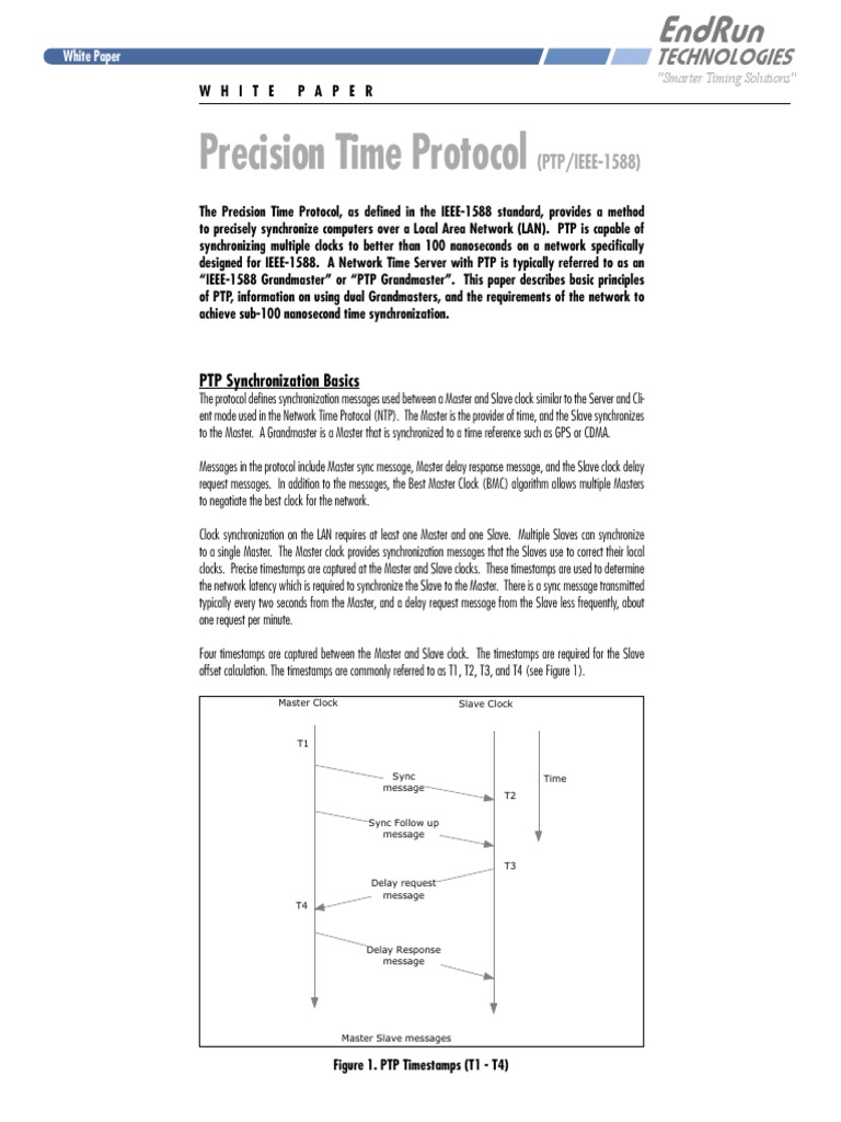 PTP 1588 PDF | PDF | Computer Architecture | Telecommunications Engineering