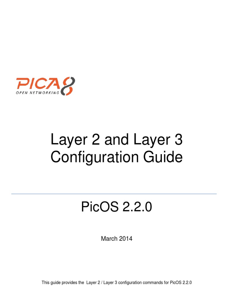 Picos 2.2 l2 l3 Configuration Guide | PDF | Network Switch | Superuser