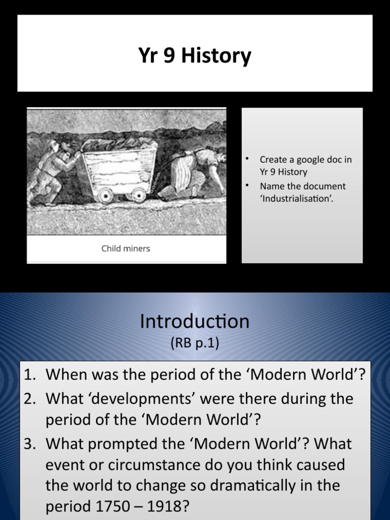 Ind Rev ISMs | PDF | Industrial Revolution | Colonialism