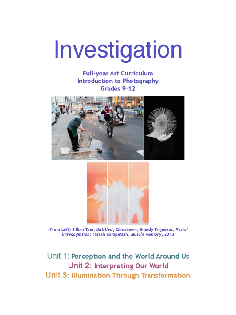 Investigation Final Curriculum | PDF | Narrative | Curriculum