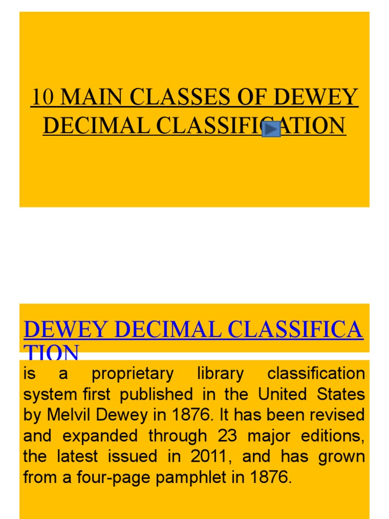 Dewey Decimal Classification | PDF | Science | Religion And Belief