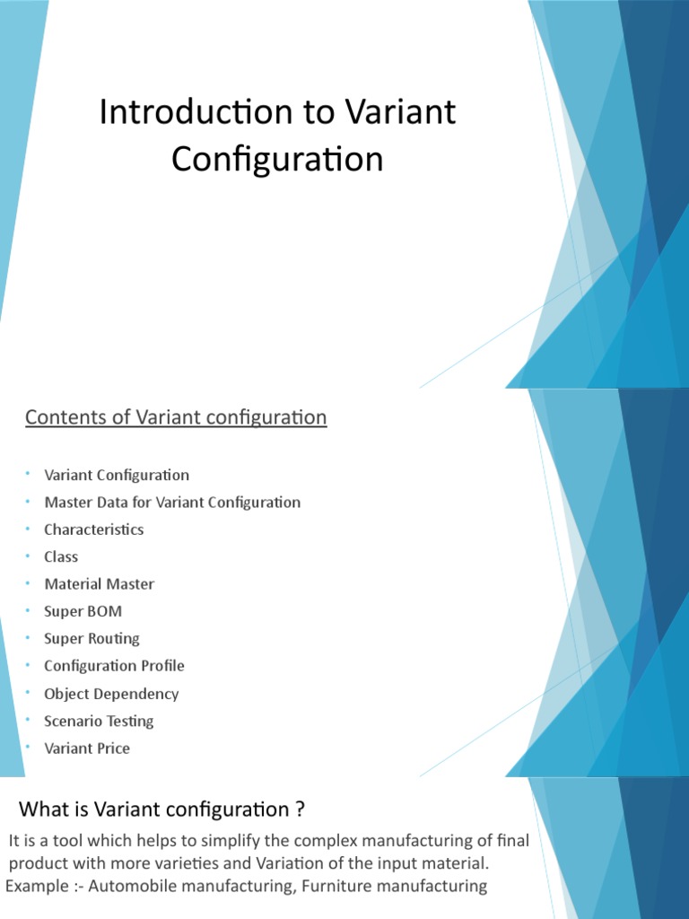 Variant Configuration | Download Free PDF | Product (Business) | Sales