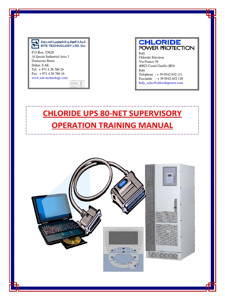 Chloride 80-Net UPS Training Manual | PDF | Power Inverter | Rectifier