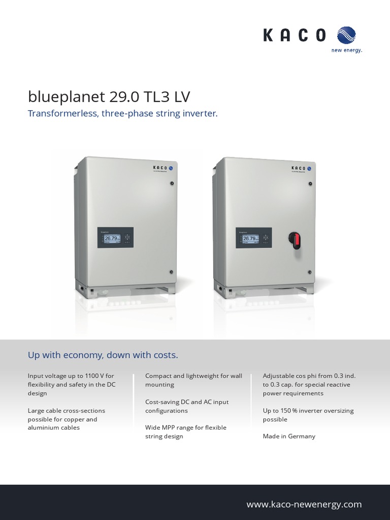 Kaco 29 | PDF | Mains Electricity | Power Inverter