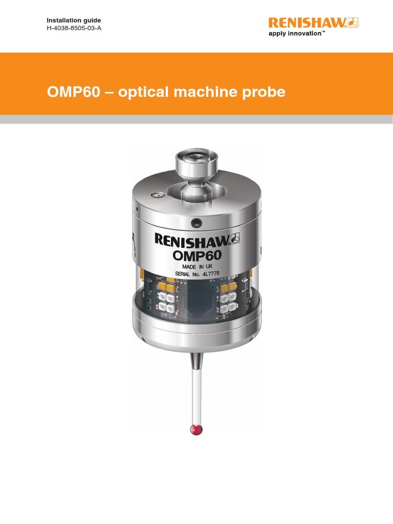 OMP60 - Optical Machine Probe: Installation Guide | PDF | Nature