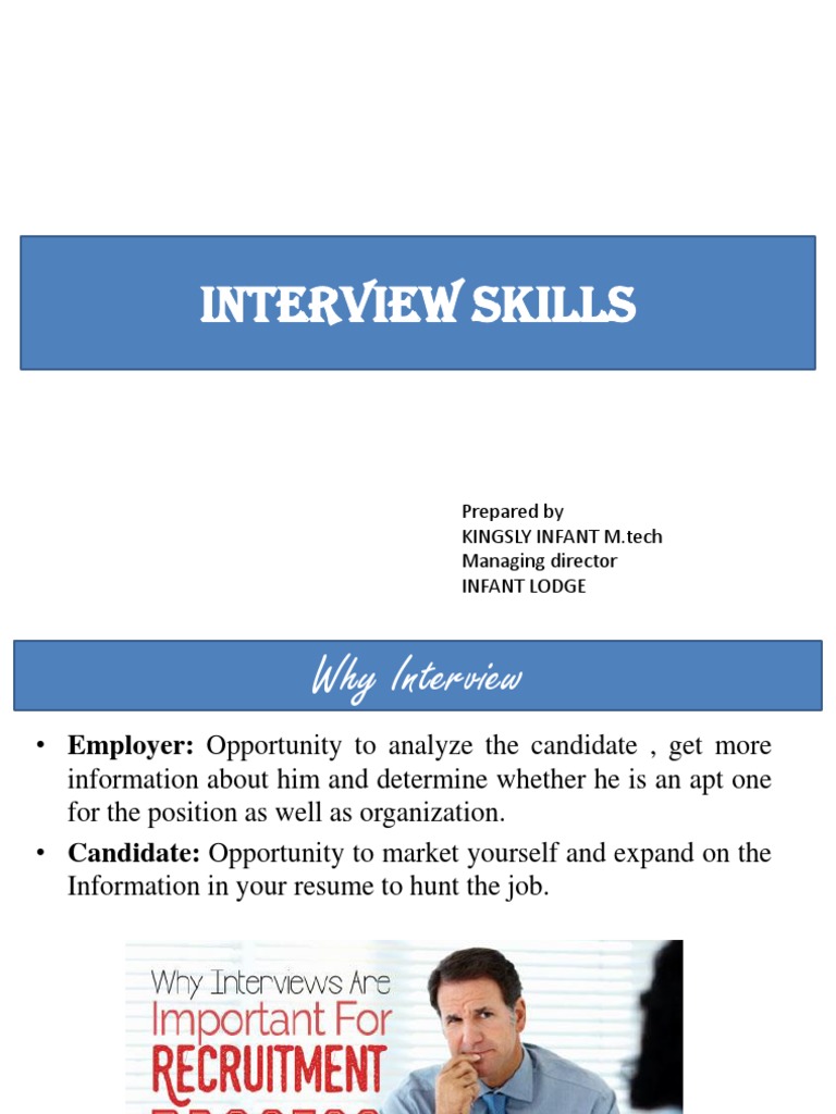 Interview Skills | PDF | Interview | Job Interview