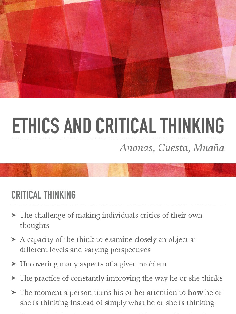 Critical Thinking | Download Free PDF | Critical Thinking | Epistemology