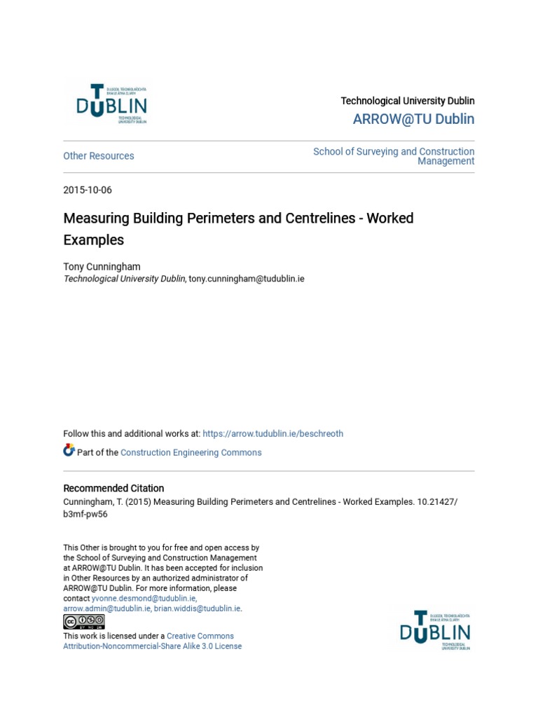 Measuring Building Perimeters and Centrelines | PDF | Length | Surveying