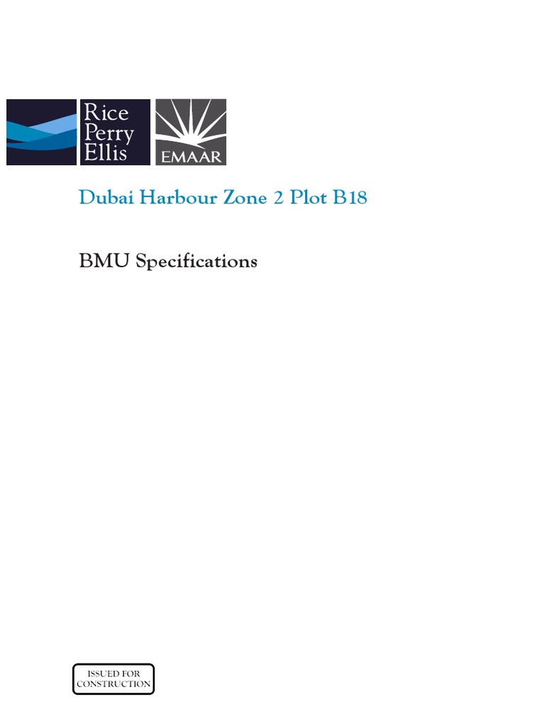 Dubai Harbour Zone 2 BMU Specifications | PDF | Specification ...