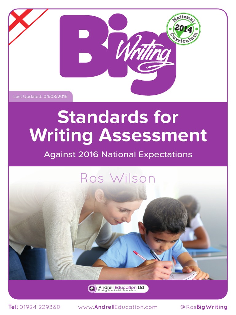 2016 Ros Wilson Big Writing | PDF | Punctuation | Sentence (Linguistics)