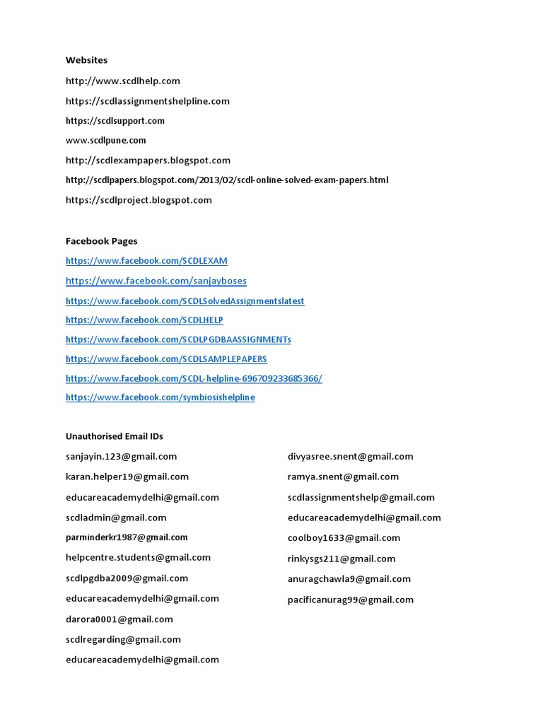 SCDL Resources and Contact Information | PDF | Computers | Technology & Engineering