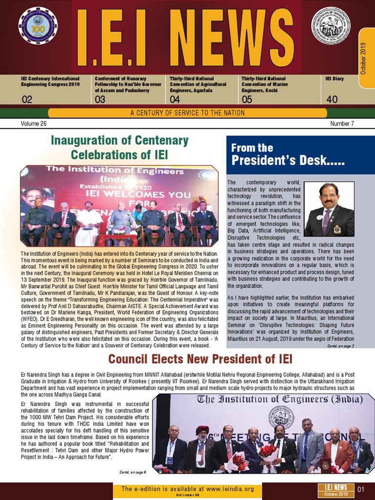 IEI News October 2019 Issue | PDF | Sustainability | Marine Propulsion