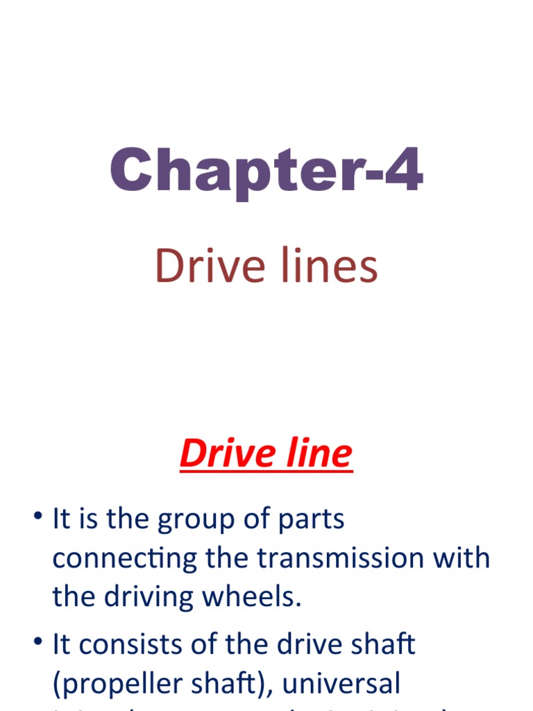 Drive Lines | PDF | Axle | Gear